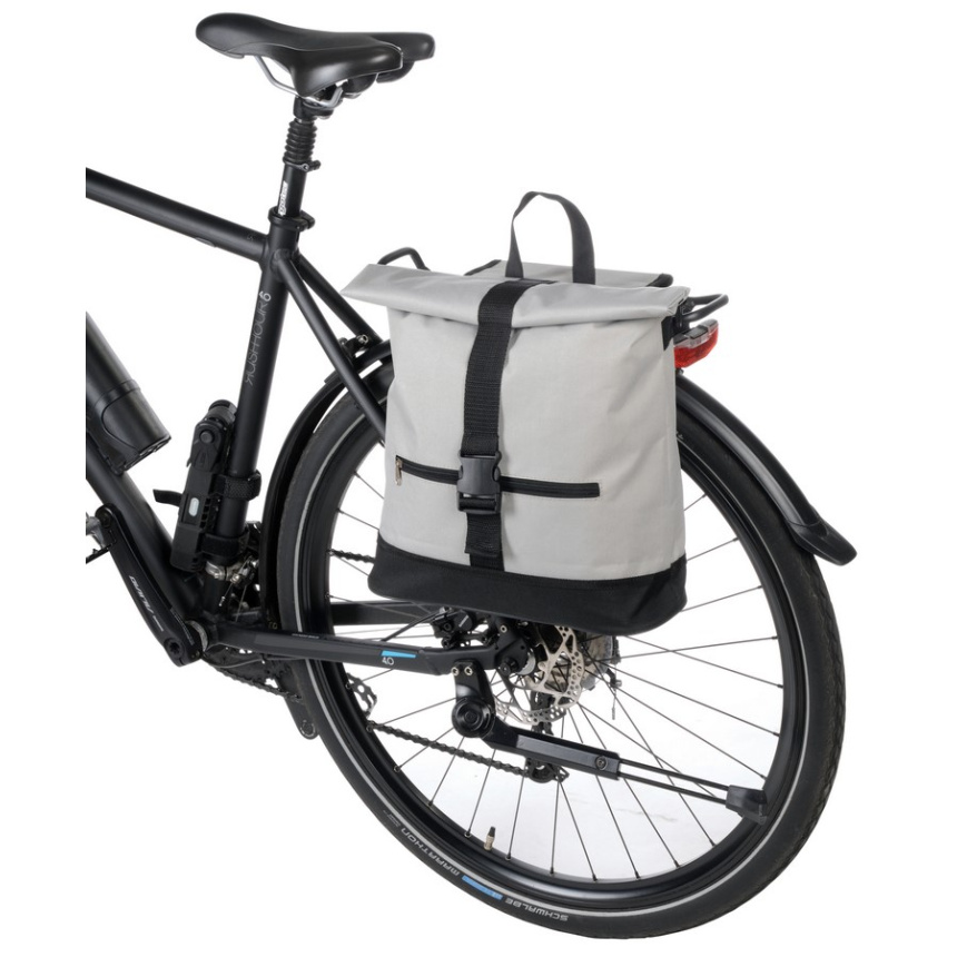 Fahrradtasche bike mate (grau, schwarz) bedrucken | Topgiving.de